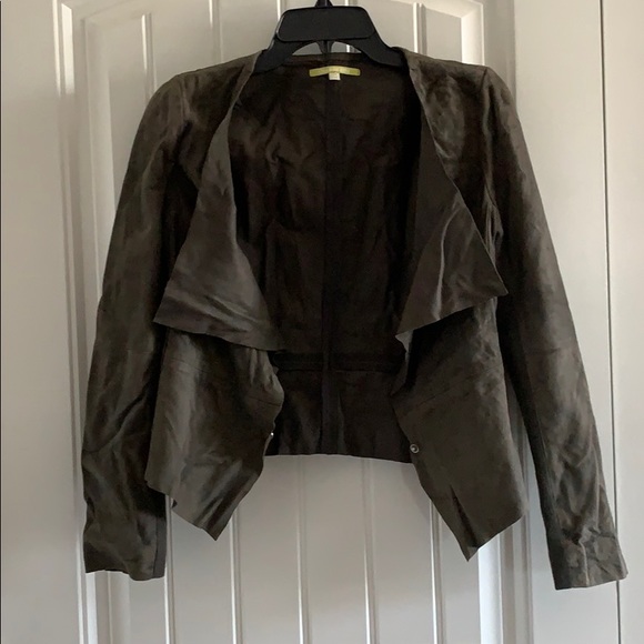 Gianni Bini | Jackets & Coats | Gianni Bini Olive Hunter Suede Leather ...